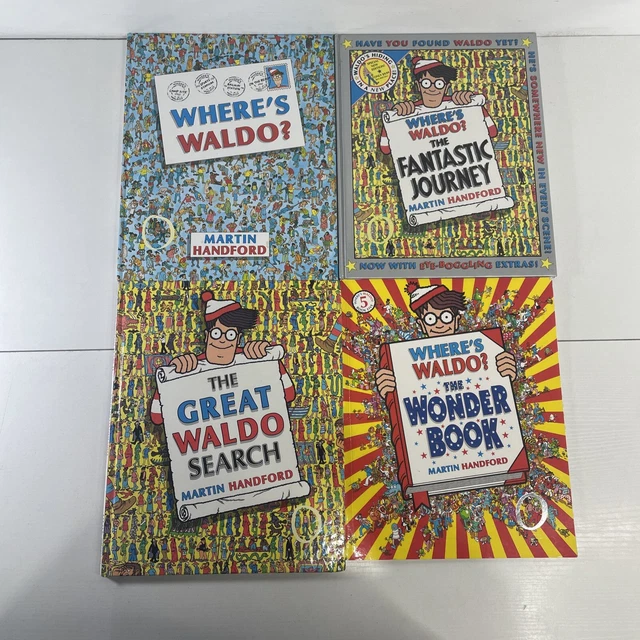 VINTAGE LOT OF 4 Wheres Waldo Books By Martin Handford £15.40 - PicClick UK