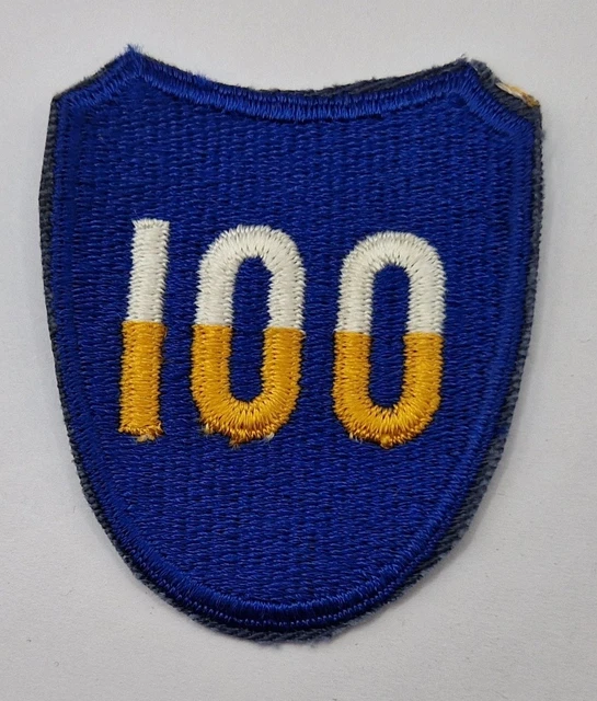 ORIGINAL KOREAN WAR Era US Army 100th Div Training Cloth Formation Sign ...