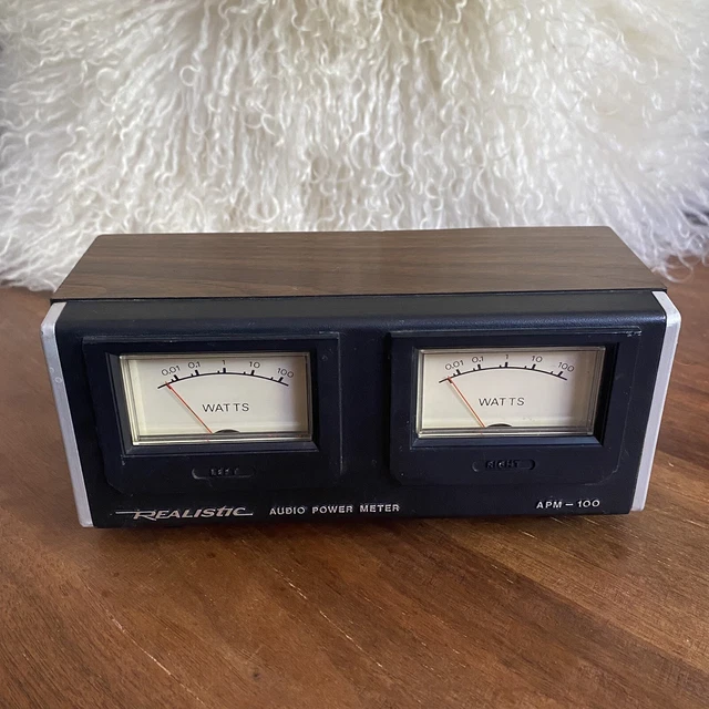 RADIO SHACK REALISTIC Audio Power Meter APM-100 WORKING Excellent 2 ...