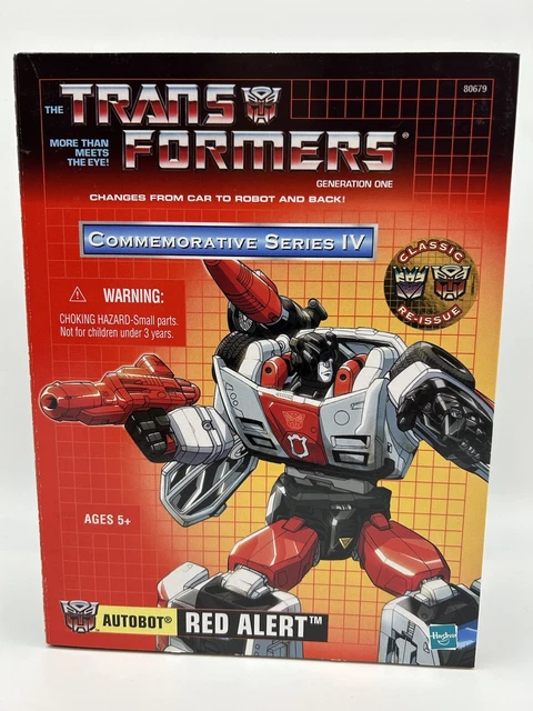 TRANSFORMERS RED ALERT Autobot Commemorative Series IV Classic Reissue ...