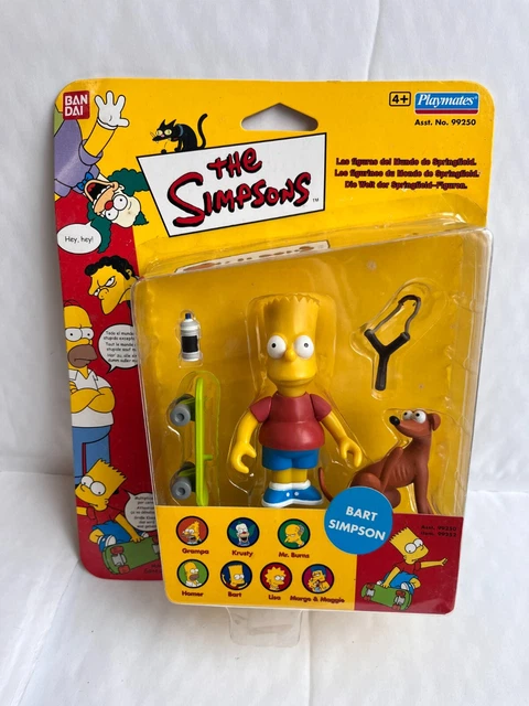 PLAYMATES BANDAI THE Simpsons Serie 1 Bart Figura de Acción Wos Euro ...