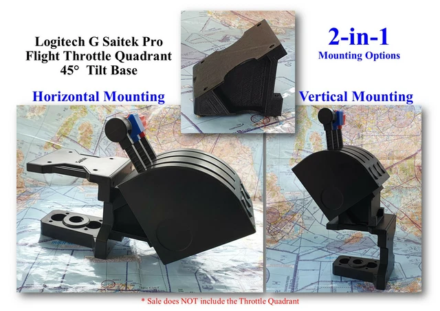 LOGITECH G SAITEK Pro Flight Throttle Quadrant 45 Degree Tilt Base ...