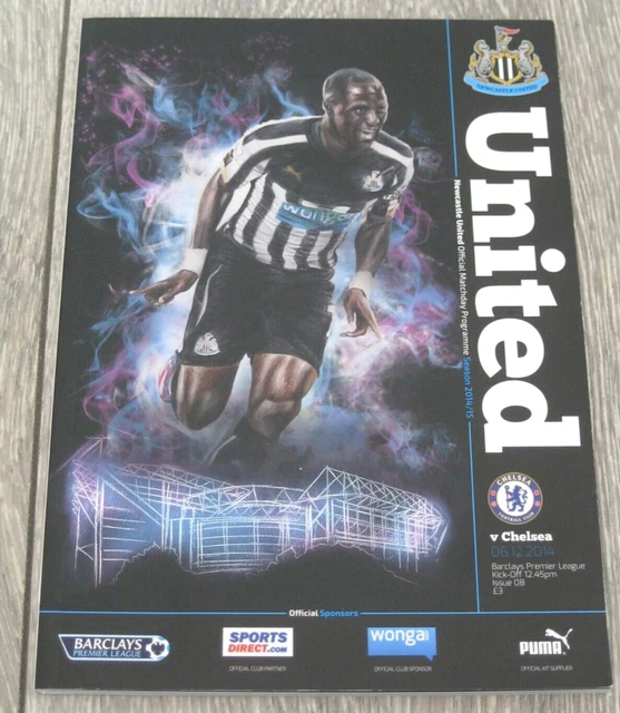 NEWCASTLE UNITED V Chelsea - Match Day Programme 2014/15 - 06/12/2014 ...