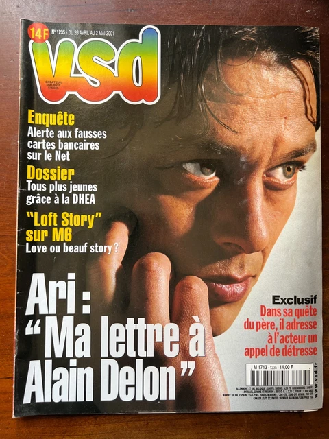 VSD DU 26/04/2001; Ari; "Ma lettre à Alain Delon"/ Héritage Bob Marley ...