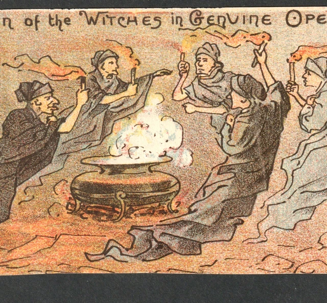 RARE 1800'S HALLOWEEN Witch Opera Incantation Hi Henry Show Victorian ...