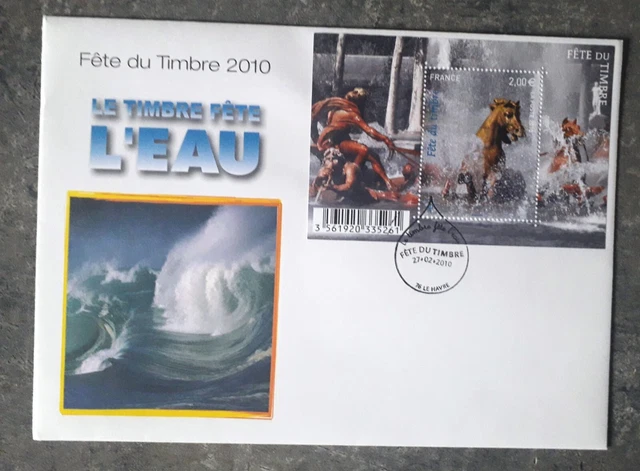 FRANCE FÊTE DU timbre 2010 - Le timbre fête l'eau - F4440 - + 2 ...