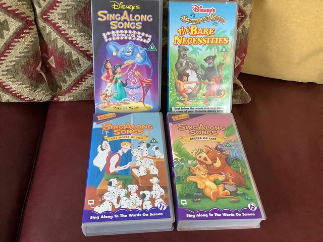 4 DISNEY’S SINGALONG Songs ‘Friend Like Me’’circle Of Life’’101 Notes ...