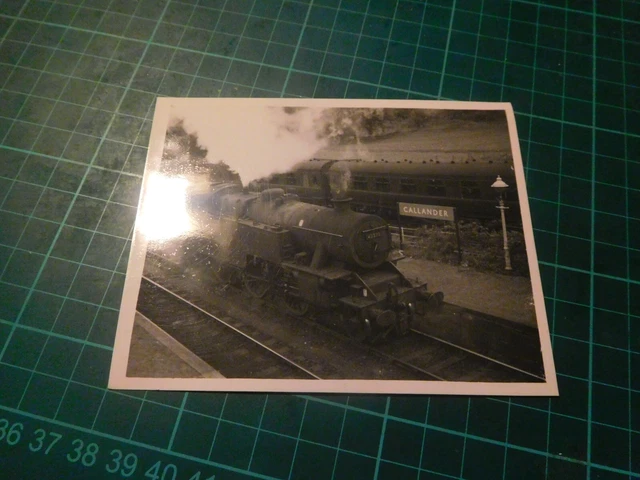 SMALL PHOTO STEAM Train at Callander Station, 1960s £1.99 - PicClick UK