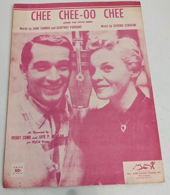 PARTITION MUSICALE CHEE Chee-oo Chee Sang The Little Bird Perry Como ...