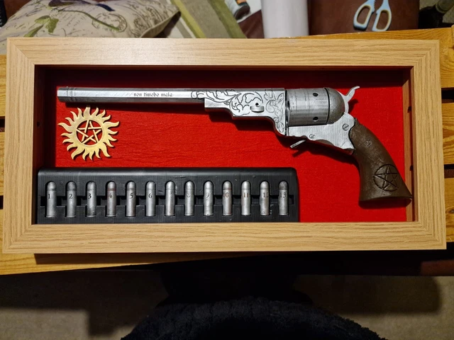 SUPERNATURAL COLT REVOLVER 3D Printed Prop Replica Resin Painted Frame ...