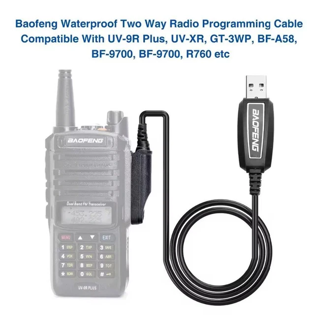 USB PROGRAMMING CABLE & Software-CD For Baofeng UV-5R BF-888S Two-way ...