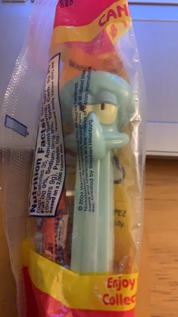 PEZ DISPENSER, SQUIDWARD from SpongeBob Squarepants With feet 2004 £5. ...