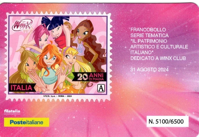 ITALY 2024 RIMINI Winx Club 20Th Anniversary Cartoon Comix Philatelic ...