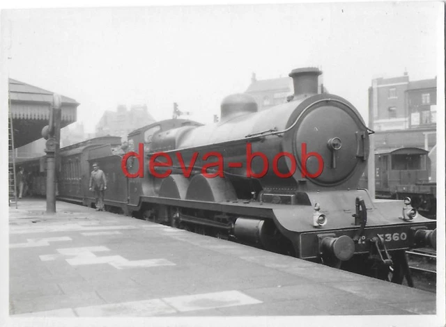VINTAGE RAILWAY PHOTO LNER C4 5360 Nottingham Victoria GCR Atlantic ...