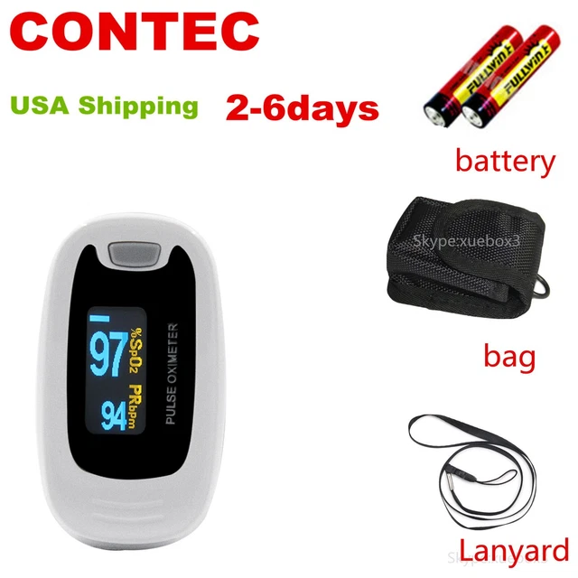 PULSE OXIMETER FINGERTIP Blood Oxygen Saturation Monitor SpO2 PR Blood ...