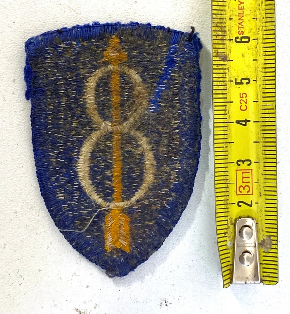ANTIQUE US ARMY Infantry Division 8th Military Badge Patch Patcher ww2 ...