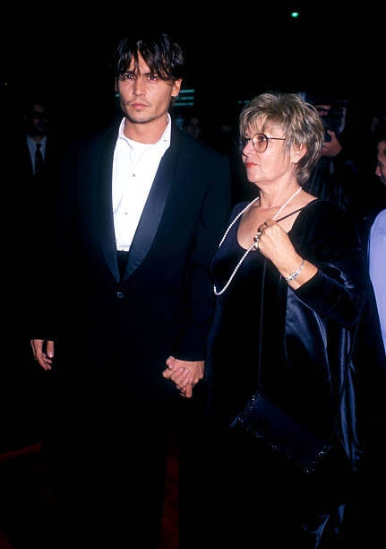 JOHNNY DEPP AND mother during "Nick of Time" Premiere at The Aca .. Old ...
