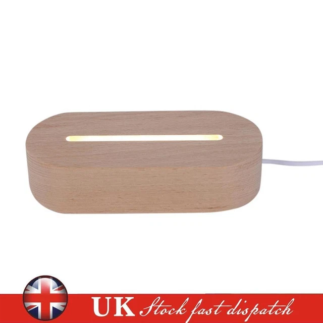 OVAL DISPLAY PEDESTAL - LED Lights Display Base with USB (White Light ...