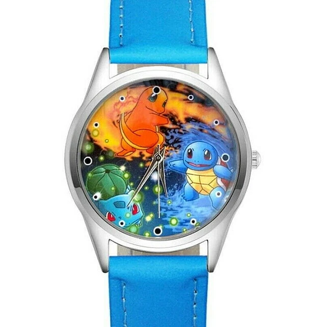 MONTRE À QUARTZ Watch Les Pokémon Salamèche Carapuce Bulbizarre (Réf a ...