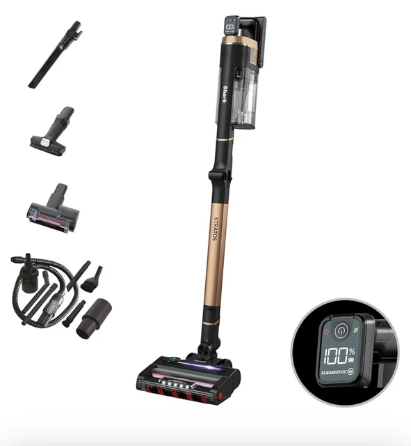 SHARK STRATOS STICK Vacuum Cleaner - Charcoal Grey/Copper (IZ400UKT) £ ...