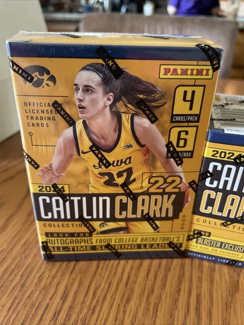RARE 2024 PANINI Caitlin Clark Collection Blaster Box Hy-Vee Exclusive ...
