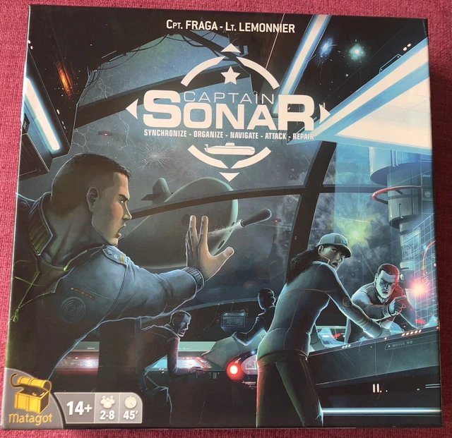 CAPTAIN SONAR CO OP Board Game Submarine Battles NEW VGC ALL PARTS ...