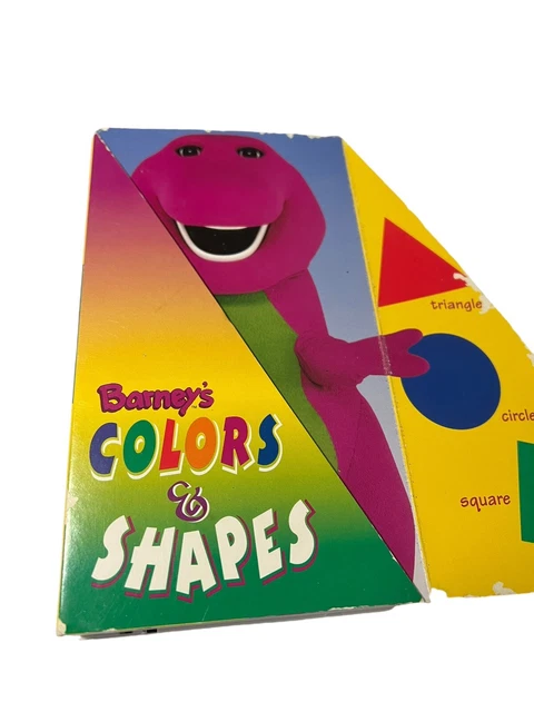 BARNEY - BARNEYS Colors Shapes (VHS, 1997, 2-Tape Set) B4 £33.87 ...