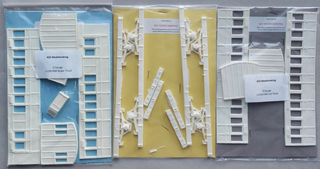 2X 422 MODELMAKING O gauge LCDR/HBR 4-wheel coach kits, Brake 3rd ...