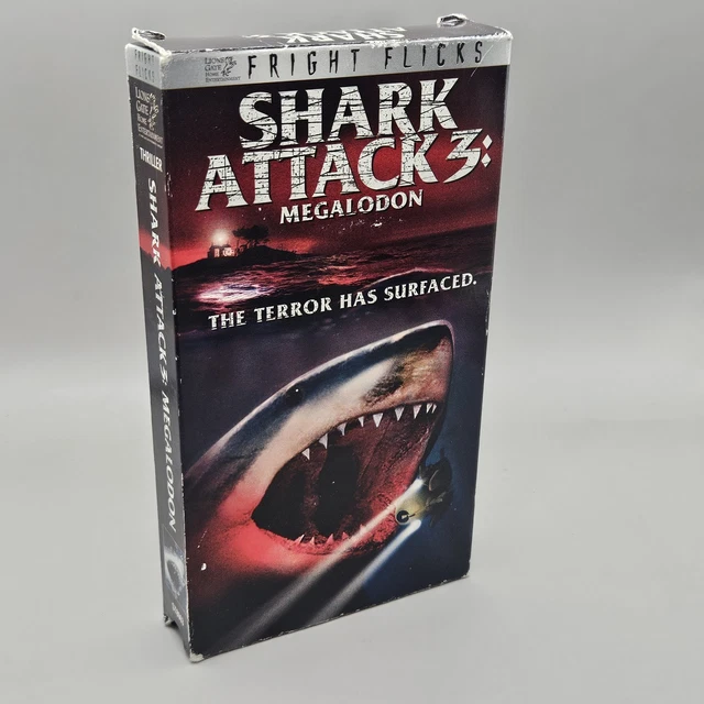 SHARK ATTACK 3: Megalodon (VHS, 2002) Horror Out Of Print Clean Vintage ...