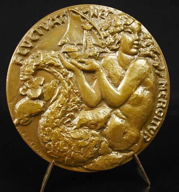 MEDAILLE PARIS FLUCTUAT nec Mergitur Guy-Charles Revol (1912-1991) Sc ...