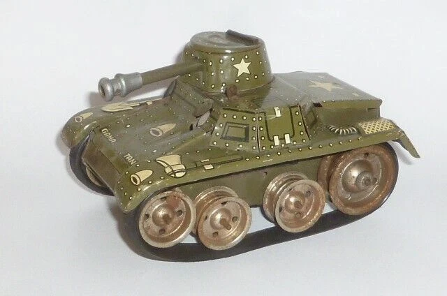 OLD GAMA TANK Tin Toy Tin Tank Military WW2 Attic Find WH £50.58 ...