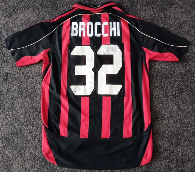AC MILAN MATCH worn shirt Brocchi AEK Athens Champions League 2006 2007 ...