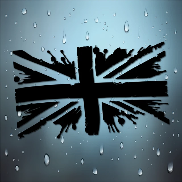 UNION JACK SPLATT/VINYL Sticker /4X4/ Camper /camping/caravan / Van/bus ...