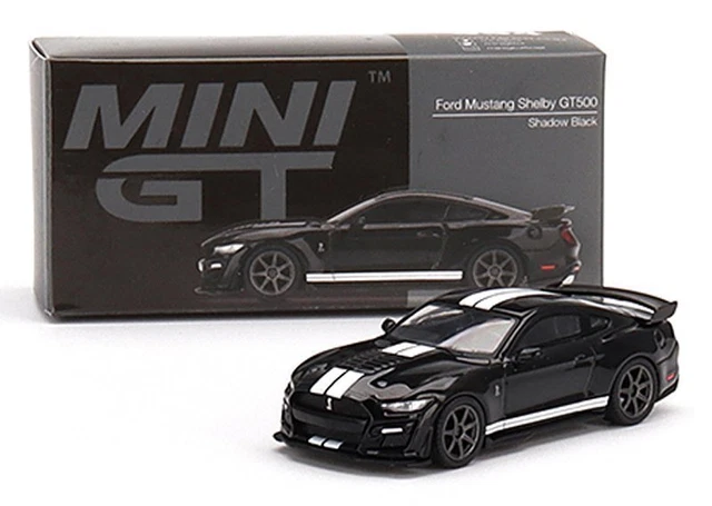 FORD MUSTANG SHELBY GT 500 - black - Mini GT 1:64 EUR 14,90 - PicClick FR