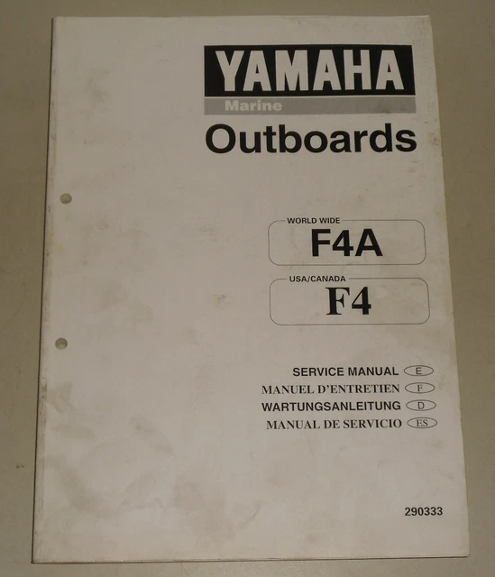 Manuel Yamaha Hors Bord Moteur Marine Outboards F4a F4 Support 02 1998
