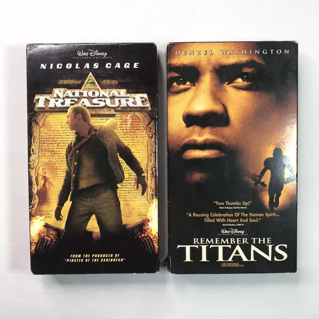 DISNEY LATE RELEASE 2 VHS Tape Lot National Treasure 2005 + Remember ...