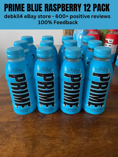 PRIME HYDRATION BLUE Raspberry 12 Pack! FAST & FREE SHIPPING £99.00 ...