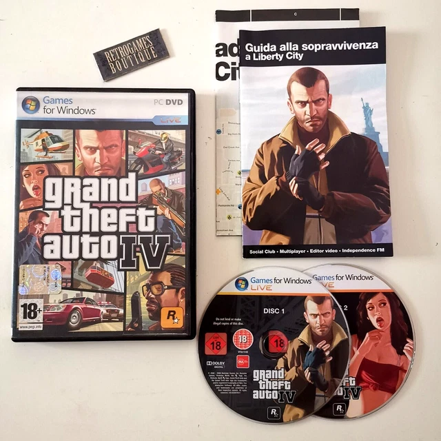 GRAND THEFT AUTO IV + Mappa GTA PC DVD ITALIANO EUR 8,89 - PicClick DE
