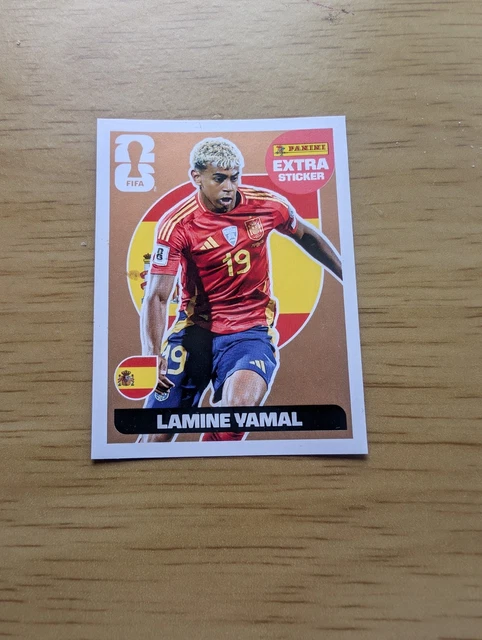 PANINI WORLD CUP 2026 Lamine Yamal Bronze Extra Sticker - Unpeeled £21. ...