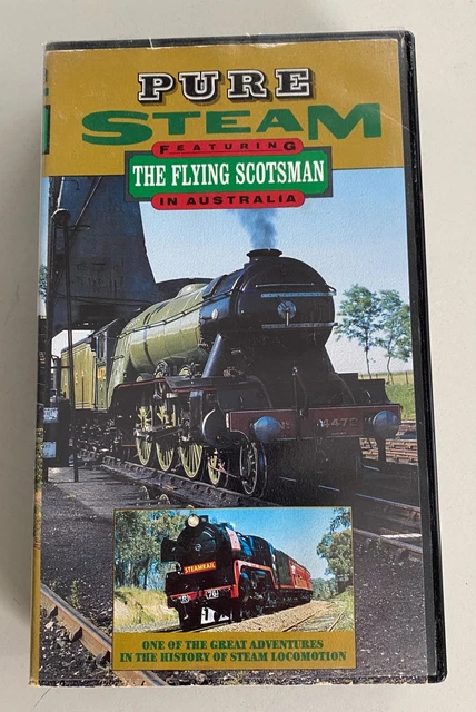 PURE STEAM- THE flying Scotsman in Australia-VHS-Odyssey ODY 61 1990-VG ...
