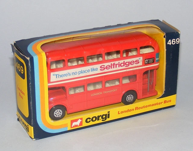 CORGI TOYS #469 London Routemaster Bus "Selfridges" Route 12 Excellent ...
