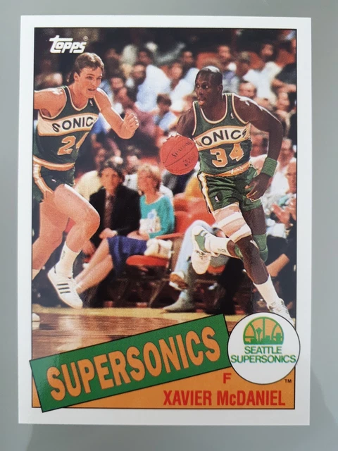 1992-93 TOPPS ARCHIVES 1985 Xavier McDaniel recrue #69 Seattle ...