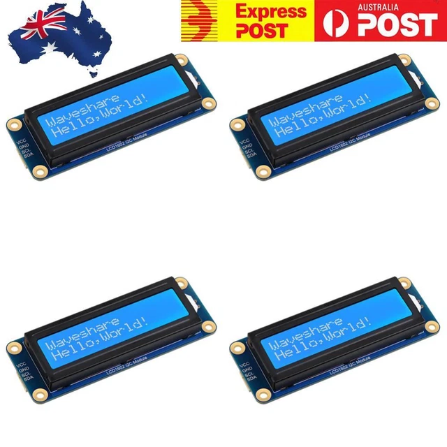 3.3V/5V LCD I2C Communication Module 16x2 Characters LCD Module Blue ...