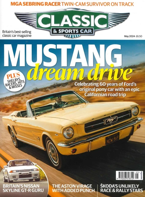 CLASSIC & SPORTS Car Magazine Ford Mustang at 60, Aston Virage, Nissan ...