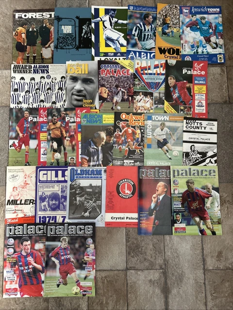 JOB LOT CRYSTAL Palace Football Programmes £3.84 - PicClick UK