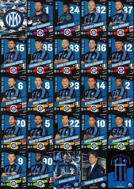 PANINI, CALCIATORI 2022-2023: serie completa di figurine Inter EUR 20,00 - PicClick FR
