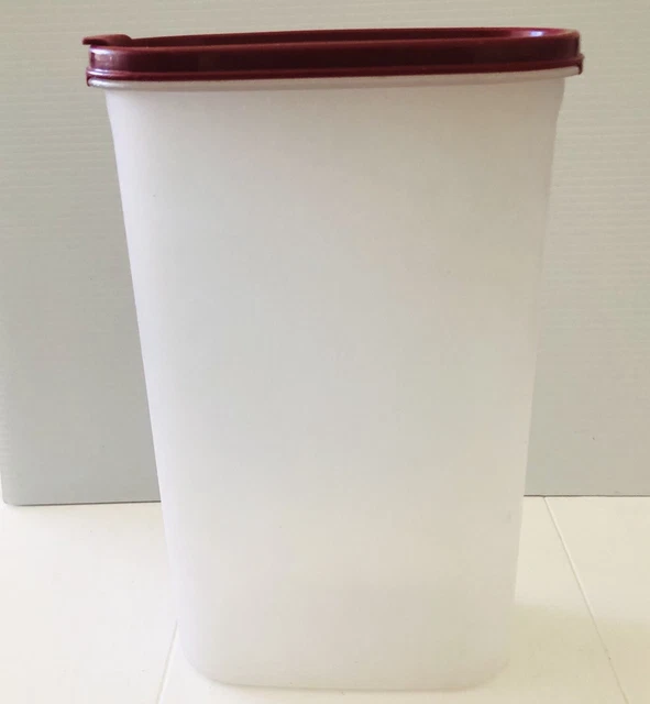 TUPPERWARE MODULAR MATES Tall 2.9Lt Clear Oblong Container Canister ...