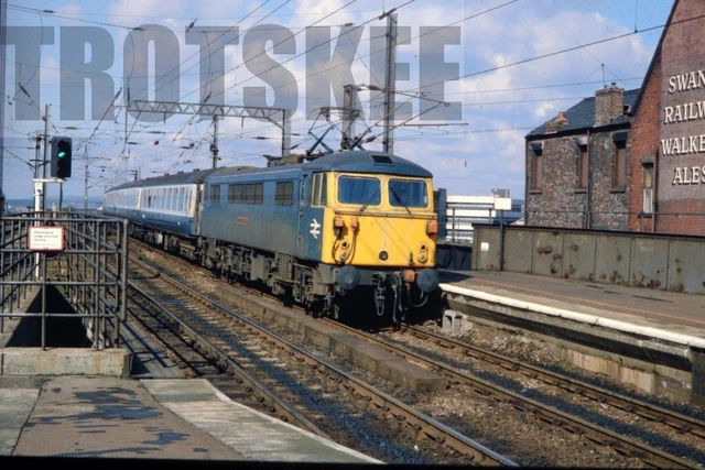 35MM SLIDE BR British Railways Electric Loco Class 87 87024 Wigan 1980 ...