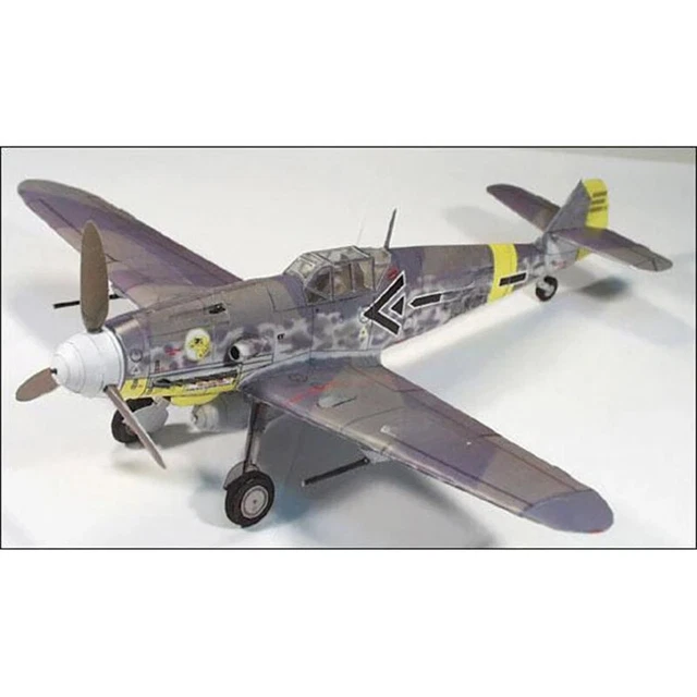 3D PAPER MODEL Messerschmitt Bf-109 Aircraft EUR 40,79 - PicClick FR