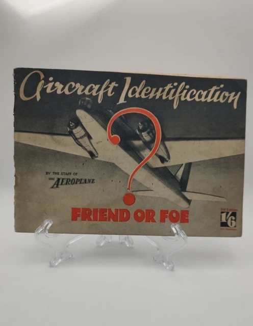AIRCRAFT IDENTIFICATION FRIEND or foe Temple Press 1940 World War 2 RAF ...